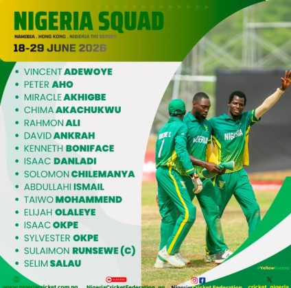 Nigeria Names Squad for Namibia T20 Tri-Series - Voice of Nigeria